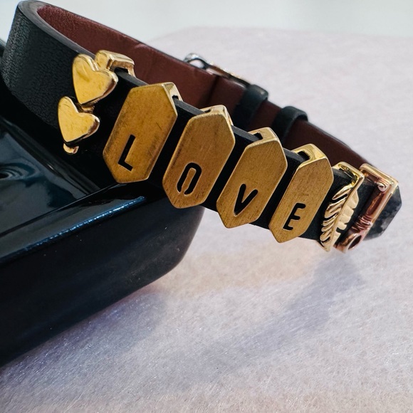 KEEP Collective | Jewelry | Keep Collective Black Leather Love Bracelet ...